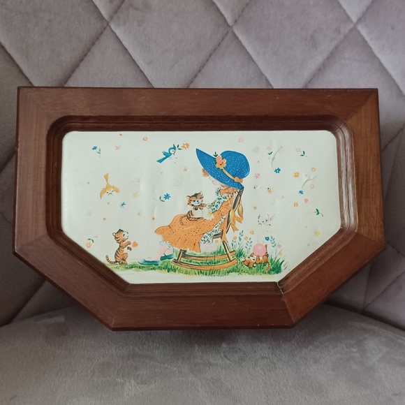 Storage & Organization | Vintage Holly Hobbie Wooden Jewelry Box | Poshmark